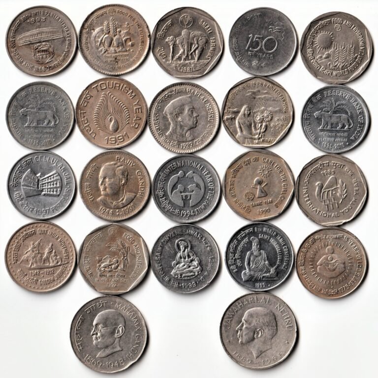 22 Coins Set of 1 Rupees All Different Commemortive Coins of Republic ...